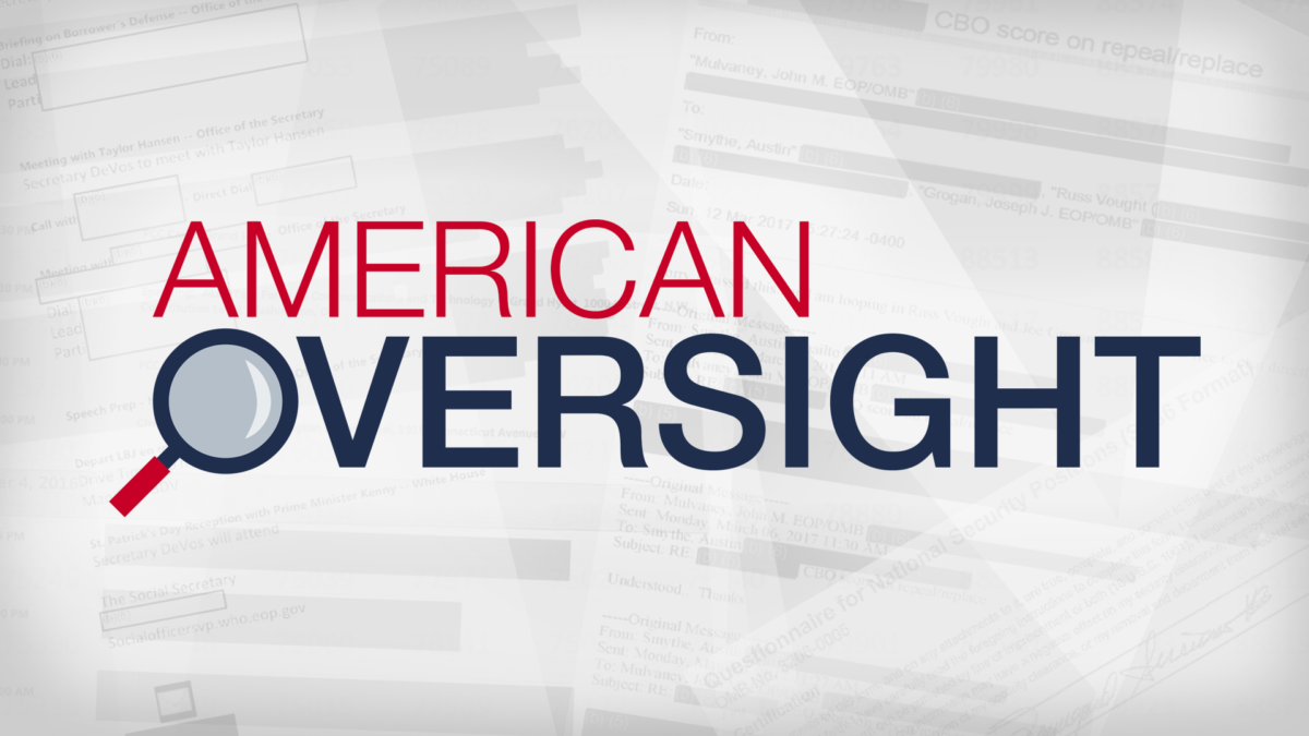 Three Years of American Oversight - American Oversight